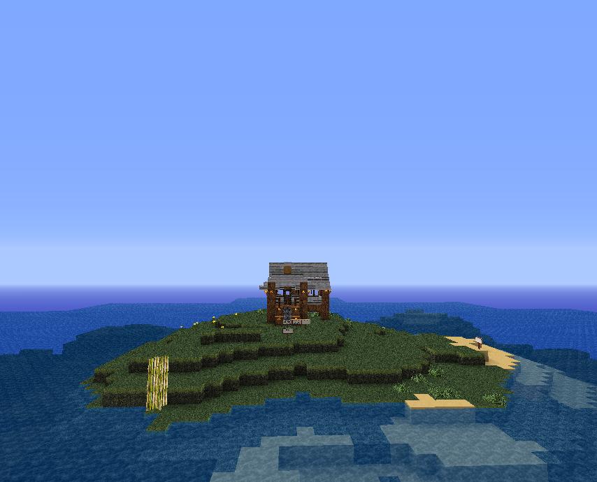 Survival Hut Minecraft Map