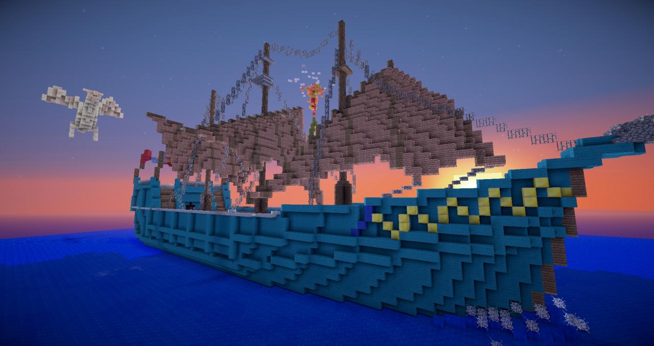 Vhagar Boat and Daenerys' Dragons -- Game Of Thrones Build Minecraft Map
