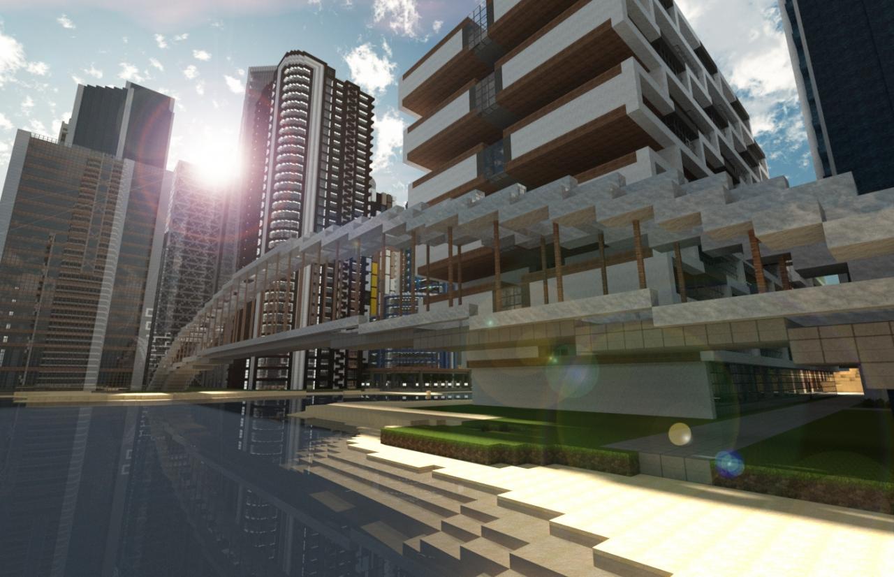 Modern Arch Bridge Minecraft Map