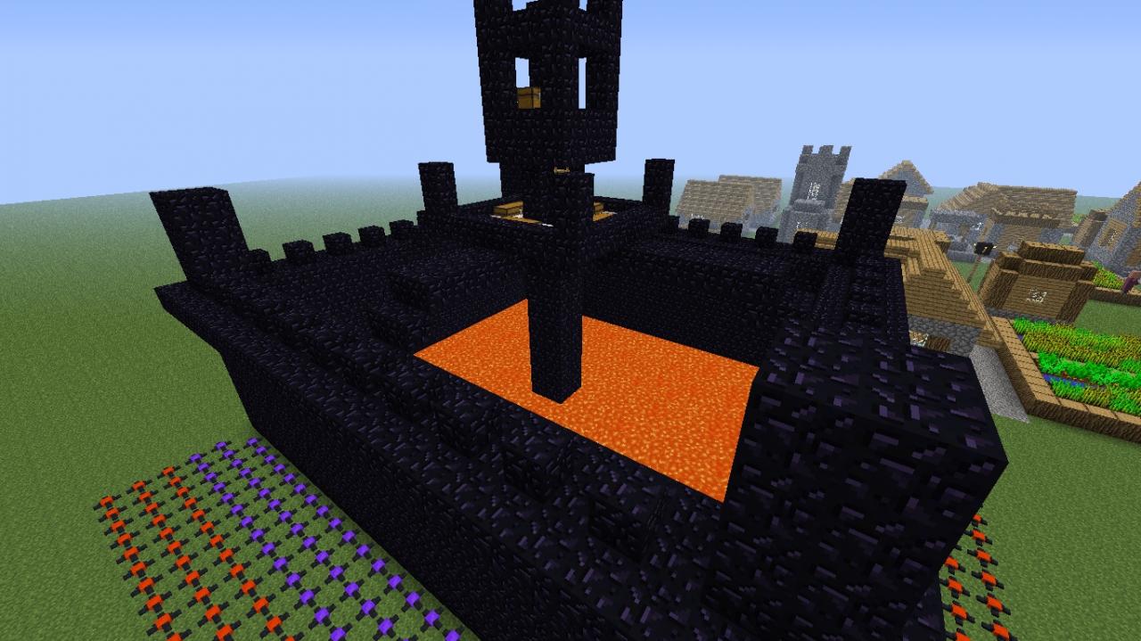The Invasion Mod Obsidian Fort Minecraft Map