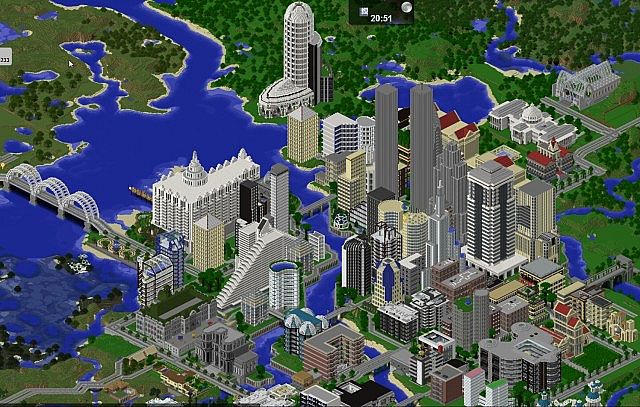 Mémoria: A megapole project at Desticraft.fr Minecraft Map