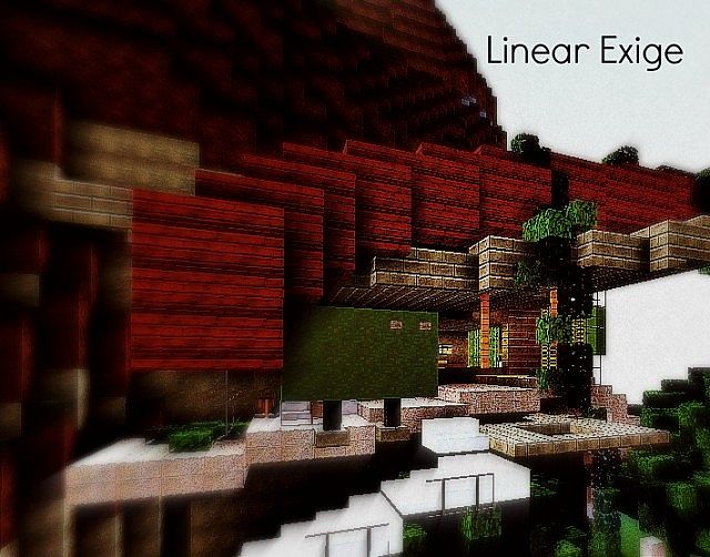 Linear Exige | An Ultramodern Cliff Home Minecraft Map