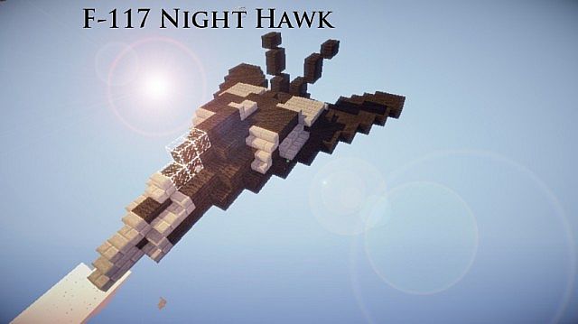 F-117 Night Hawk Stealth Fighter Minecraft Map