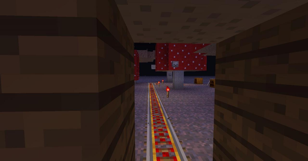 Epic Spooky Roller Coaster Minecraft Map
