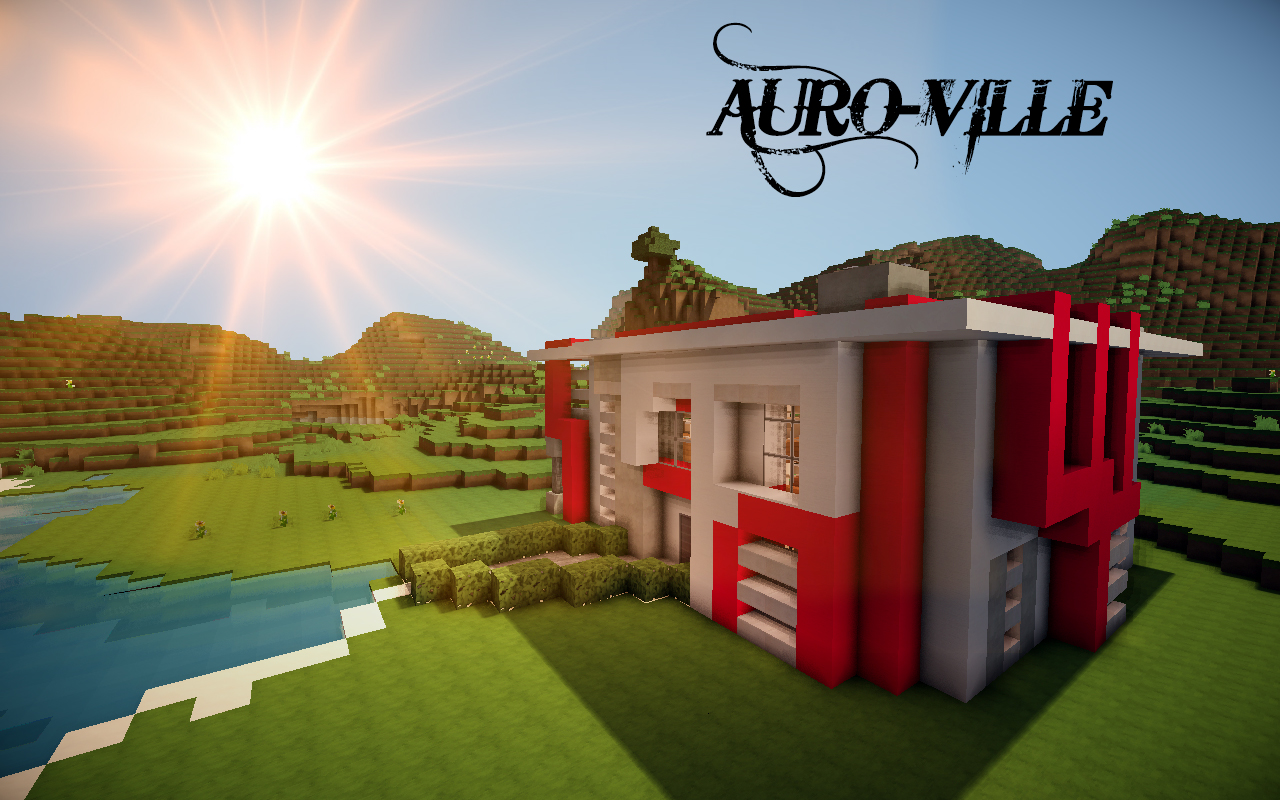 Auro-Ville Modern Home. Minecraft Map