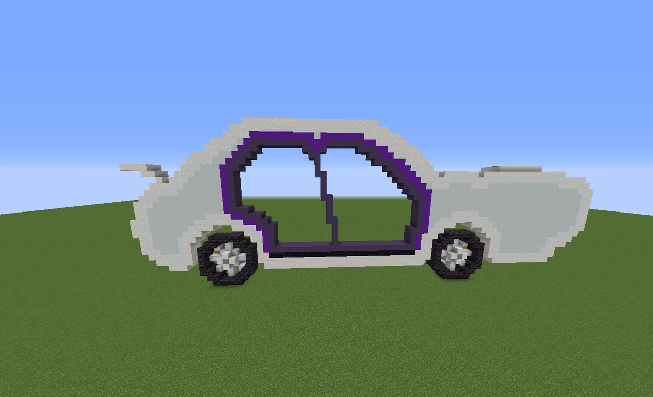 Purple and White Car Minecraft Map