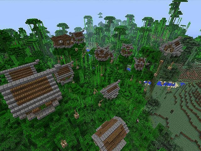 Nordic Jungle Village Minecraft Map