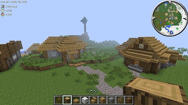 2 small town homes Minecraft Map