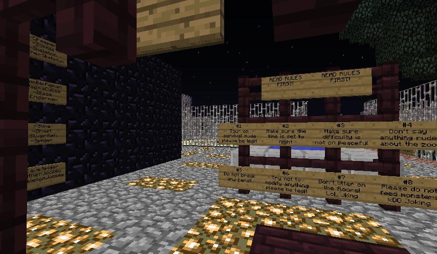 Simple Monster Zoo Minecraft Map