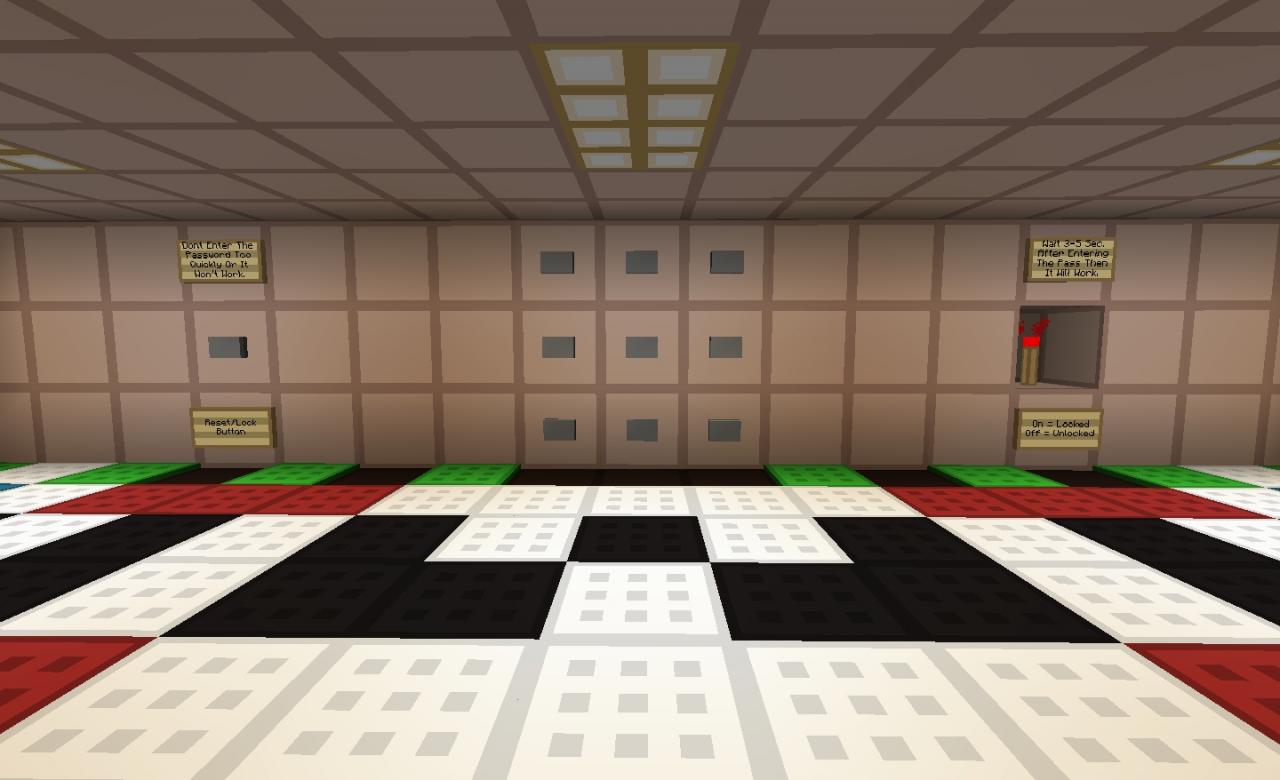 Comapct 3x3 Combination Lock By PocketChaser Minecraft Map