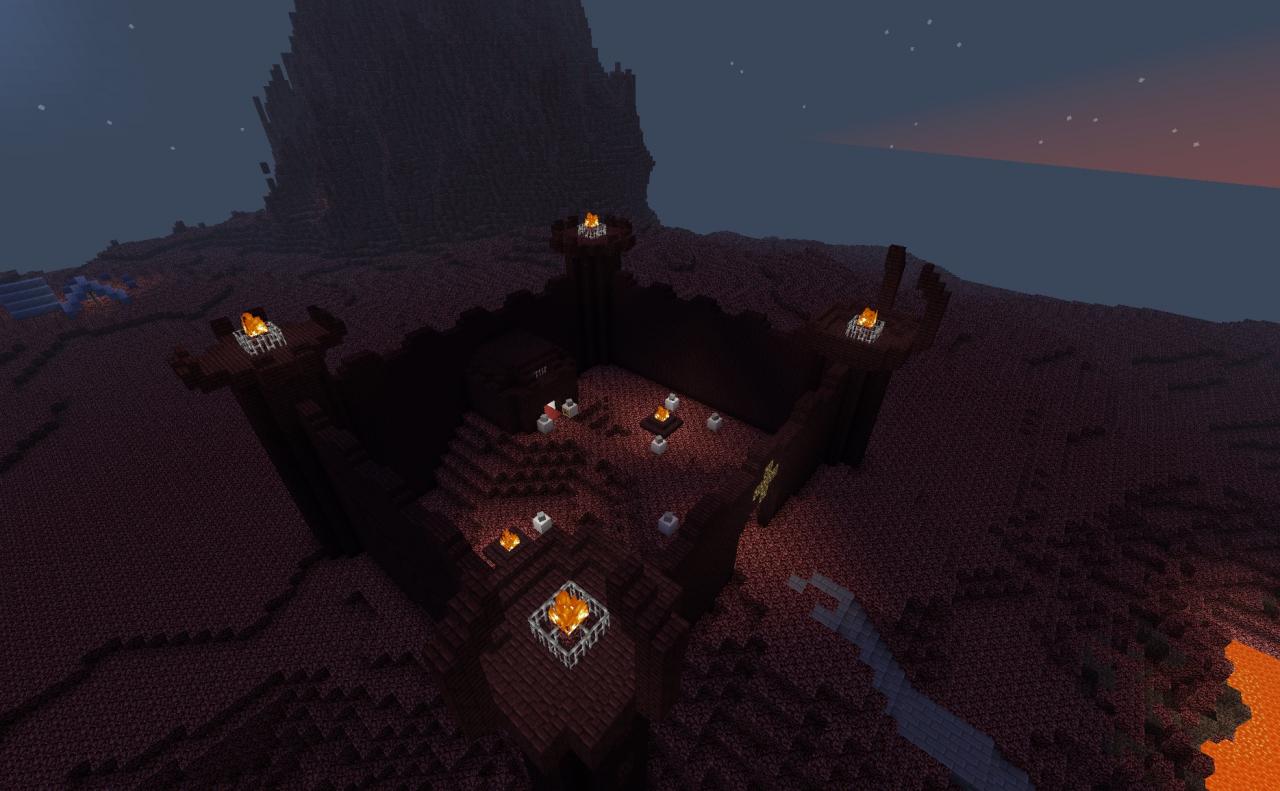 Nether Castle Minecraft Map