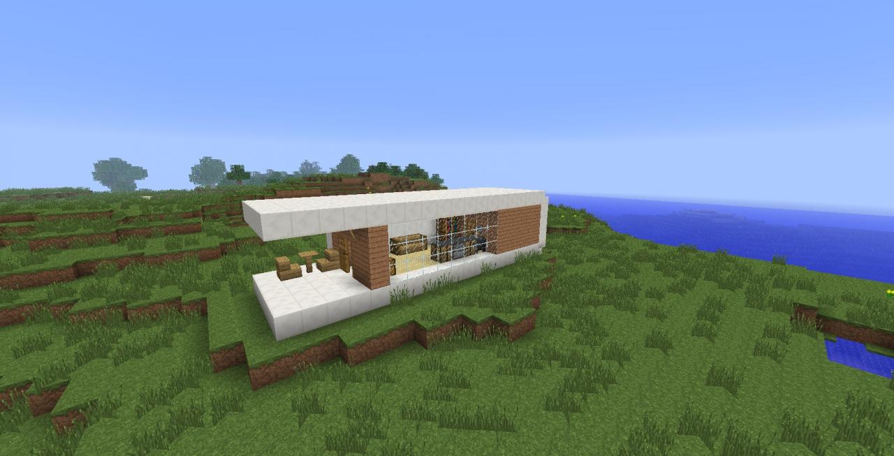 Small Modern Prefab Home Minecraft Map