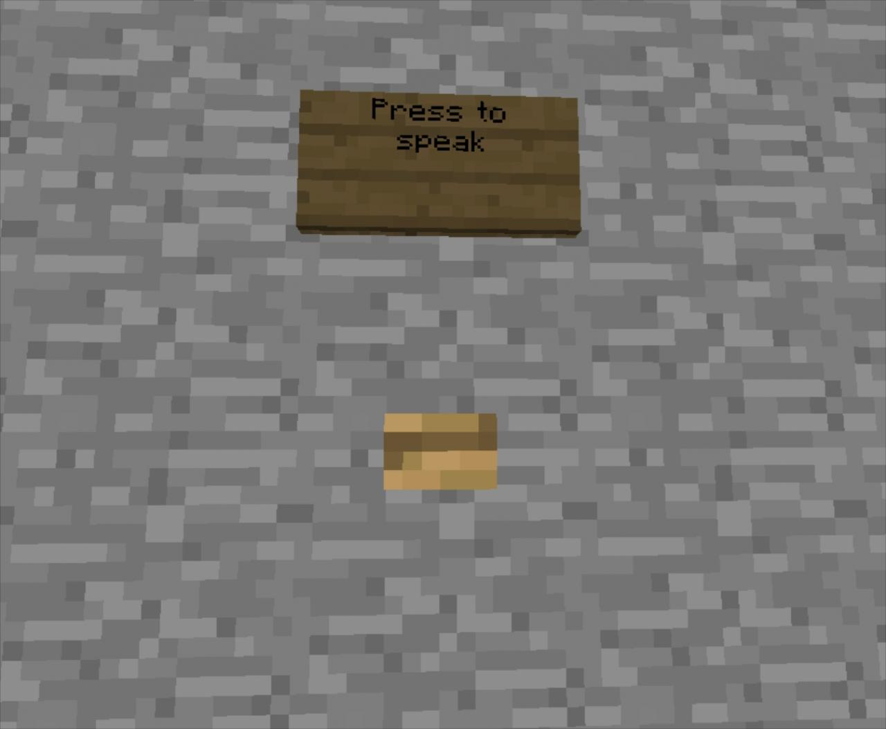 Custom speech system Minecraft Map