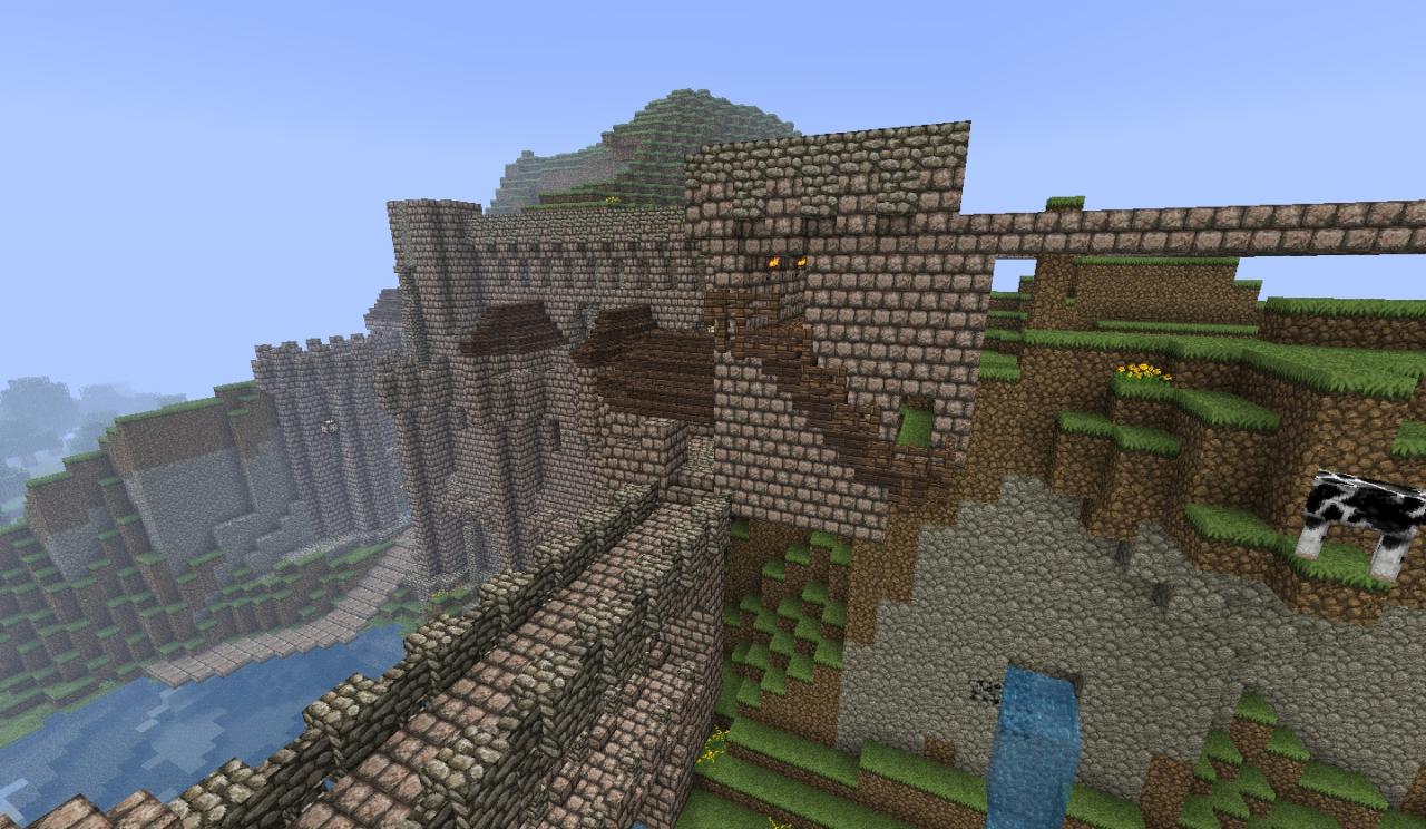 epic medieval castle Minecraft Map