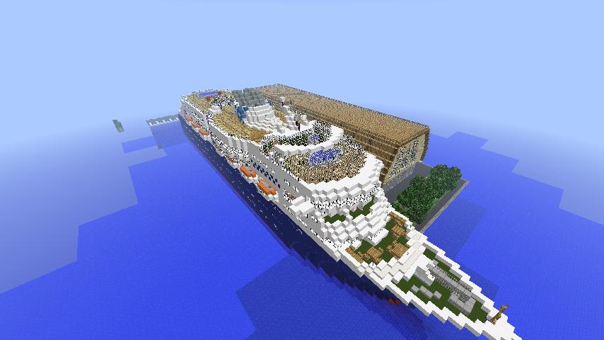 THE RAY- Docked- Minecraft Cruise Ship Minecraft Map