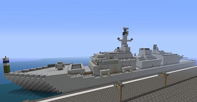 British Royal Navy Type 23 Frigate Minecraft Map