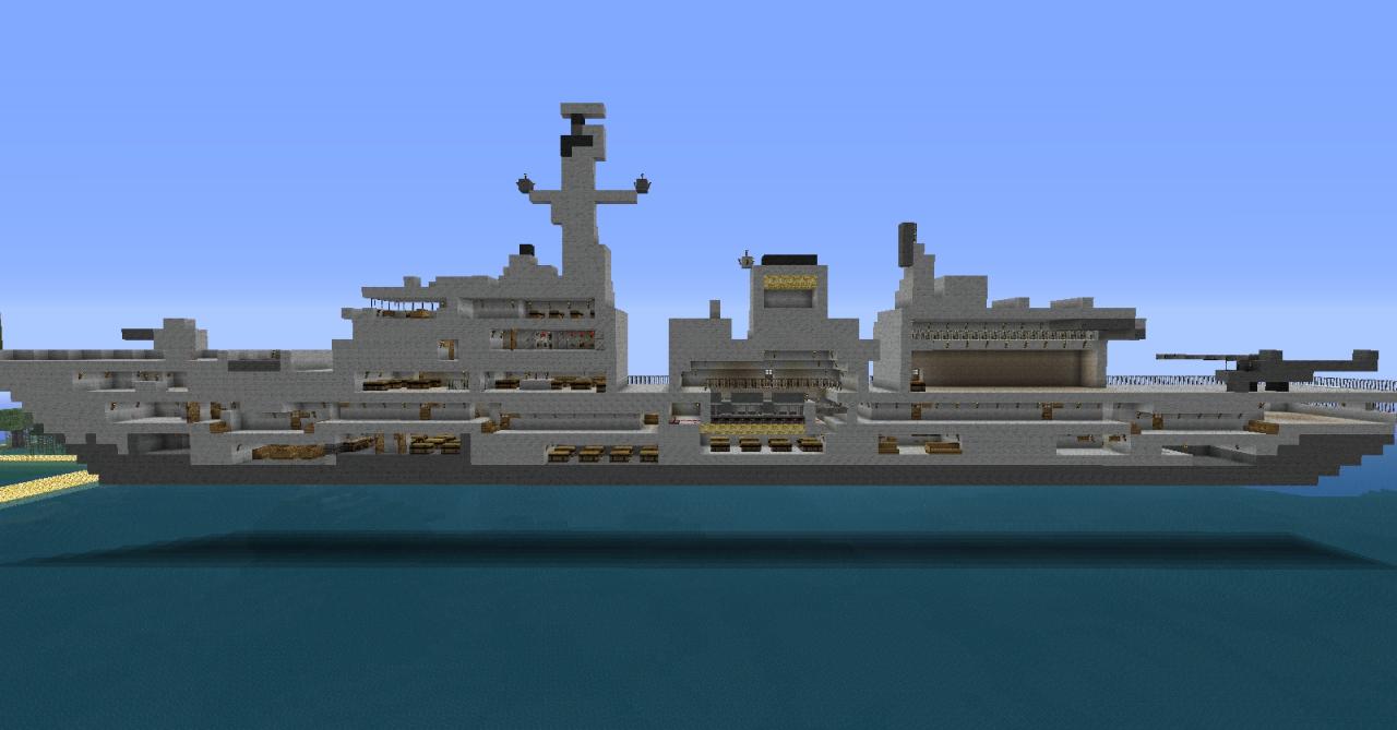 British Royal Navy Type 23 Frigate Minecraft Map