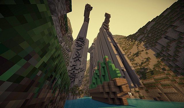 argonath (lord of the rings) [Download + Cinematic] Minecraft Map