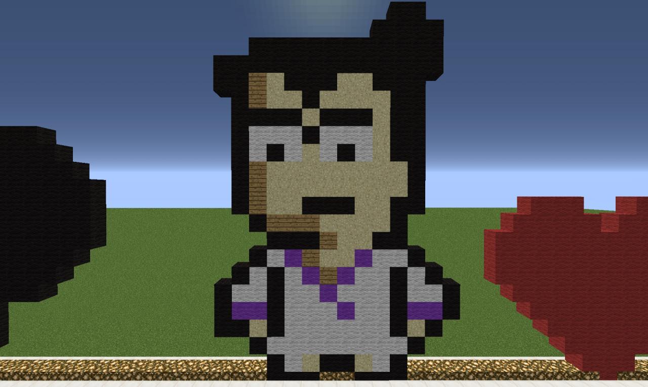 Samurai Jack Pixel Art Minecraft Project
