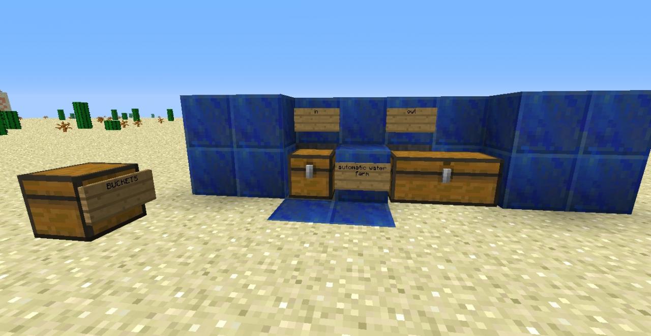 automatic waterfarm Minecraft Map