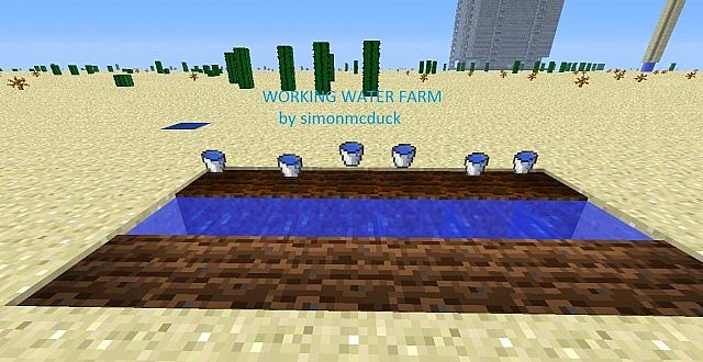 automatic waterfarm Minecraft Map