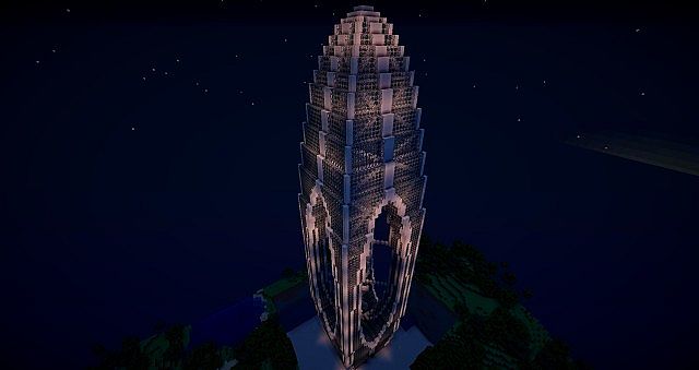 pionic tower - green tower [Awesome] Minecraft Map