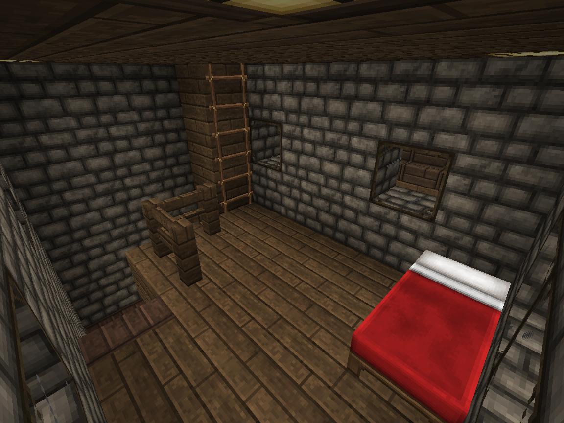 Double Cobblestone House - Two Floors Minecraft Map