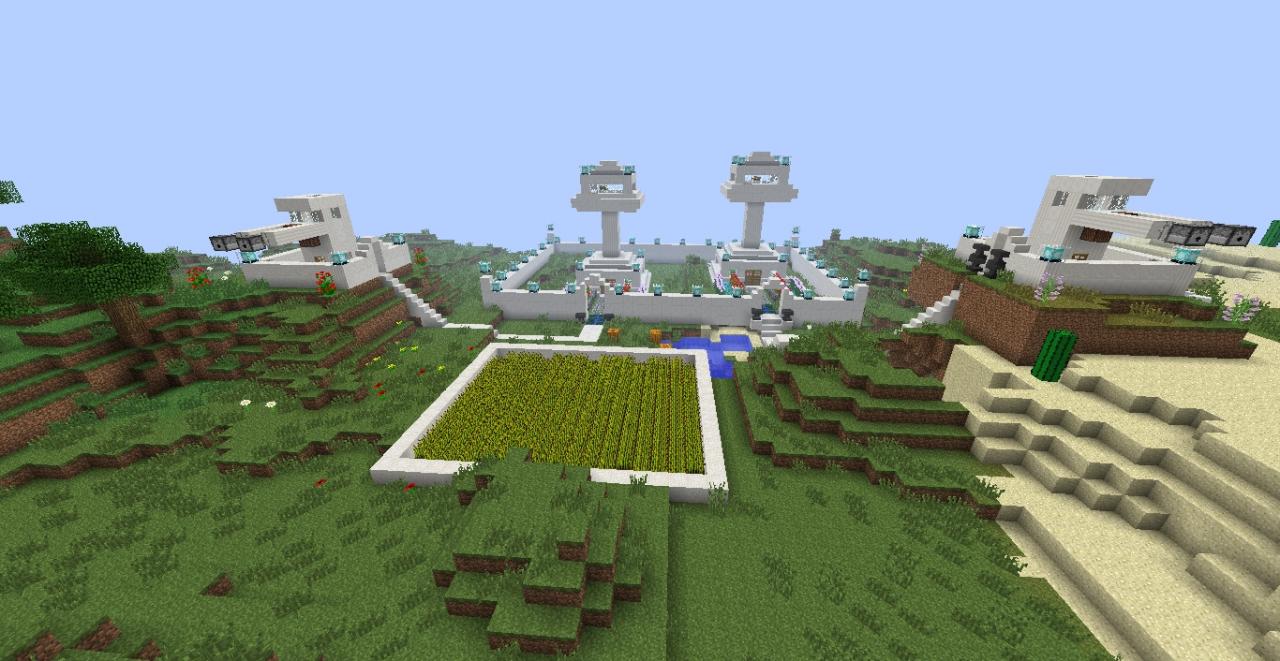 Futurist Battle Outpost (13w36a) Minecraft Map
