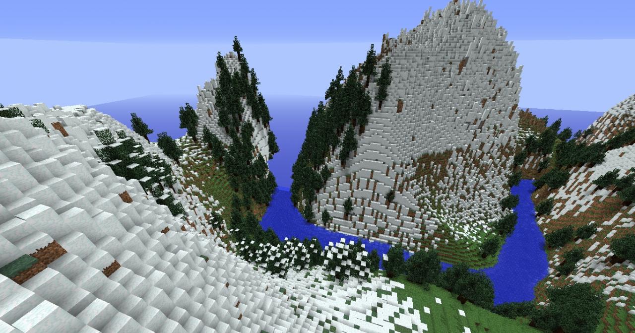 Snowy Mountains Map Minecraft Map