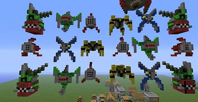 Space Invaders Revamped Minecraft Map