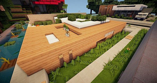 Ample | Modern eco house Minecraft Map