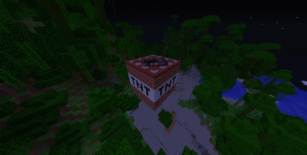 Huge TNT -- A huge TNT block in minecraft (with activation lever ...