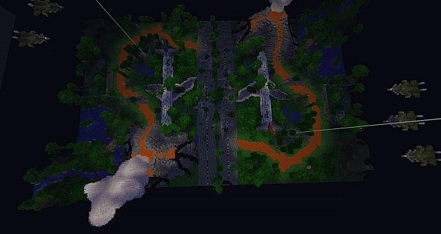 Volcanic Eruption Minecraft Map