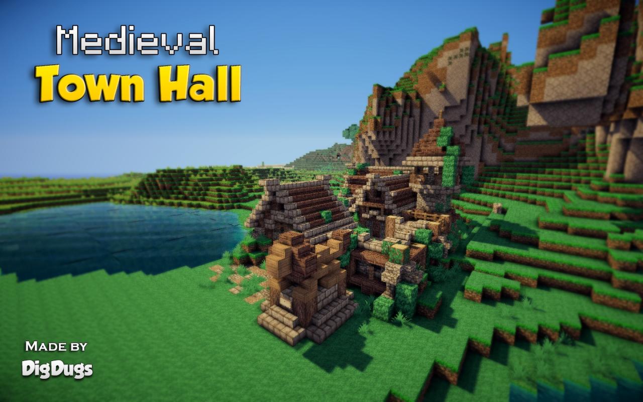 Medieval Town Hall Minecraft Map