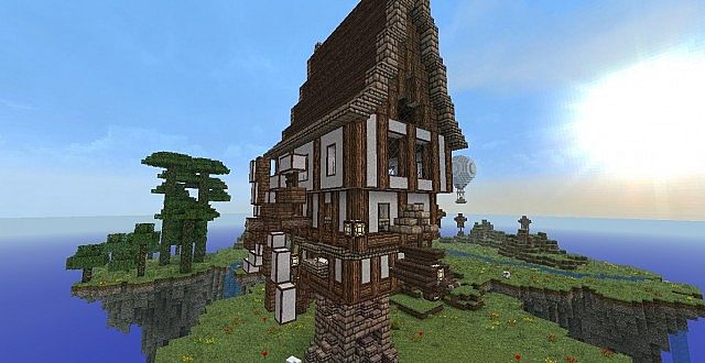 Steampunk Propeller House Minecraft Map