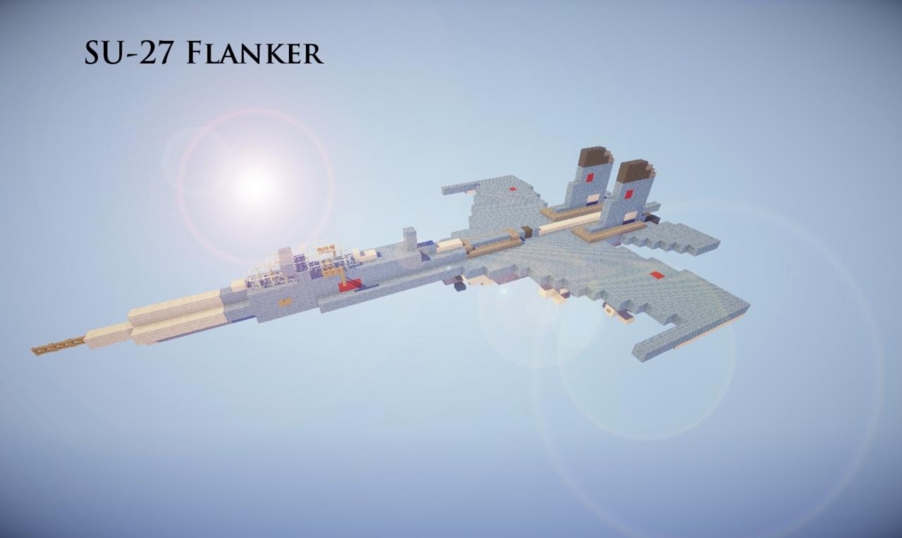 SU-27 Flanker Minecraft Map