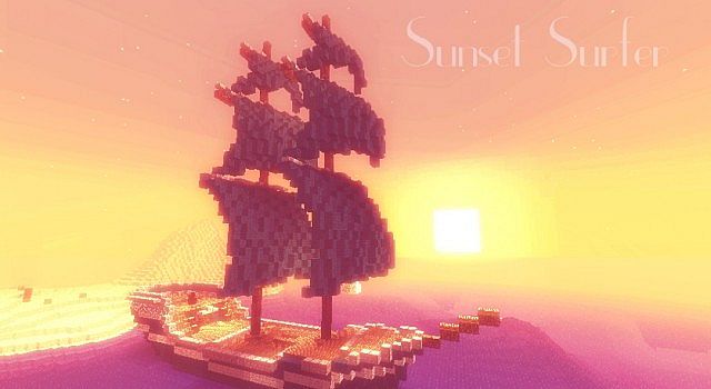 Sunset Surfer - A ship Minecraft Map