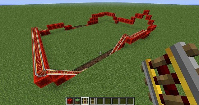 Redstone Block Roller Coaster Minecraft Map