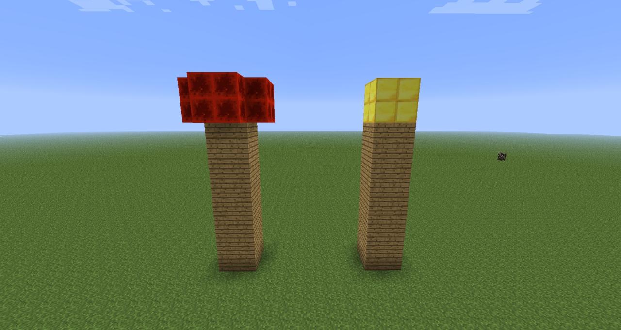 Torch and redstone torch 3D Art Minecraft Map