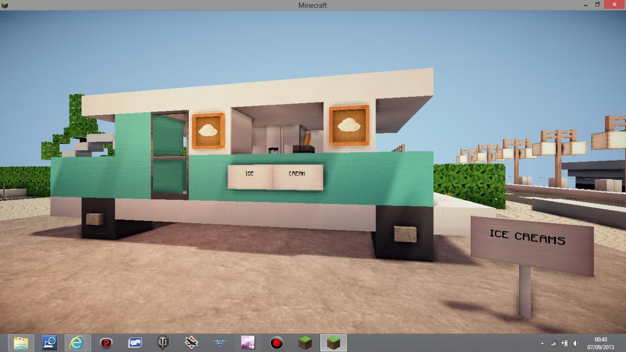 Ice cream van Minecraft Map