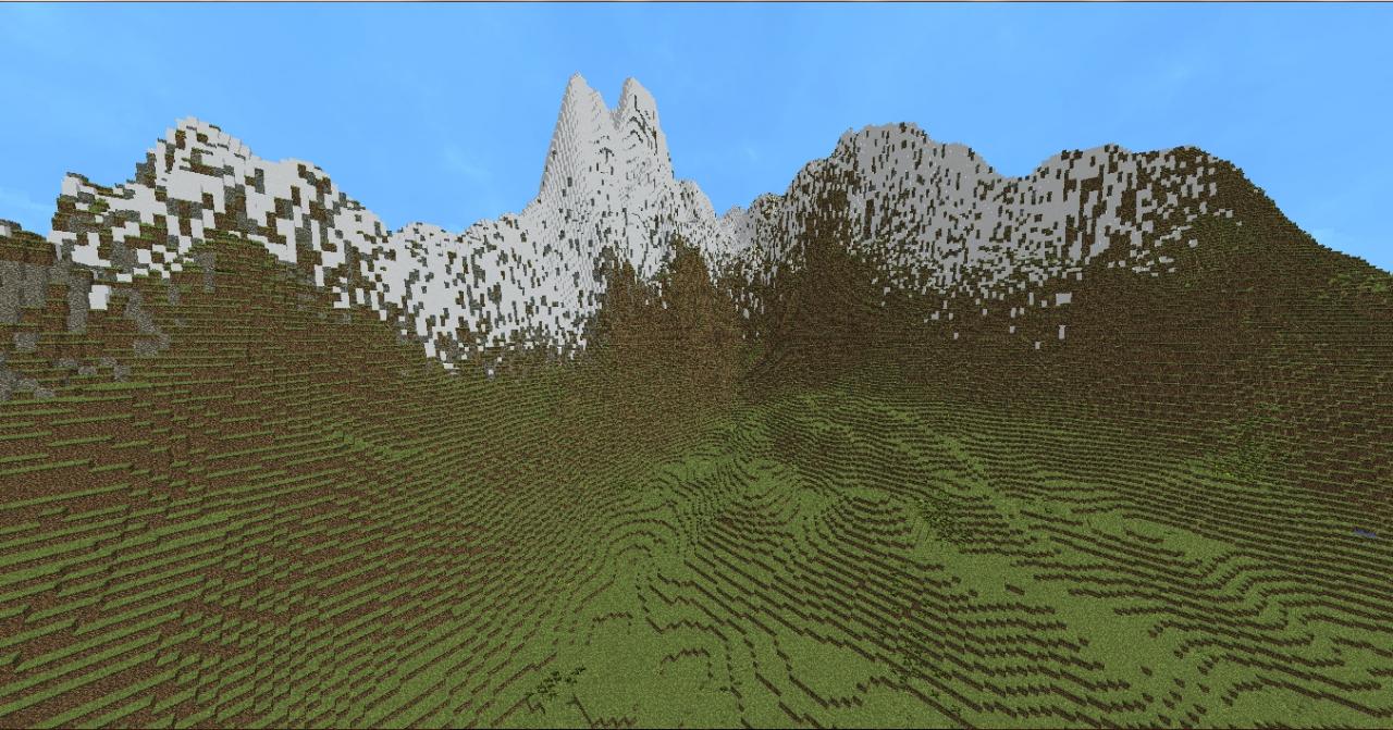 mountain island Minecraft Map