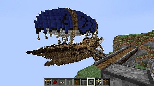 Small airship Minecraft Map