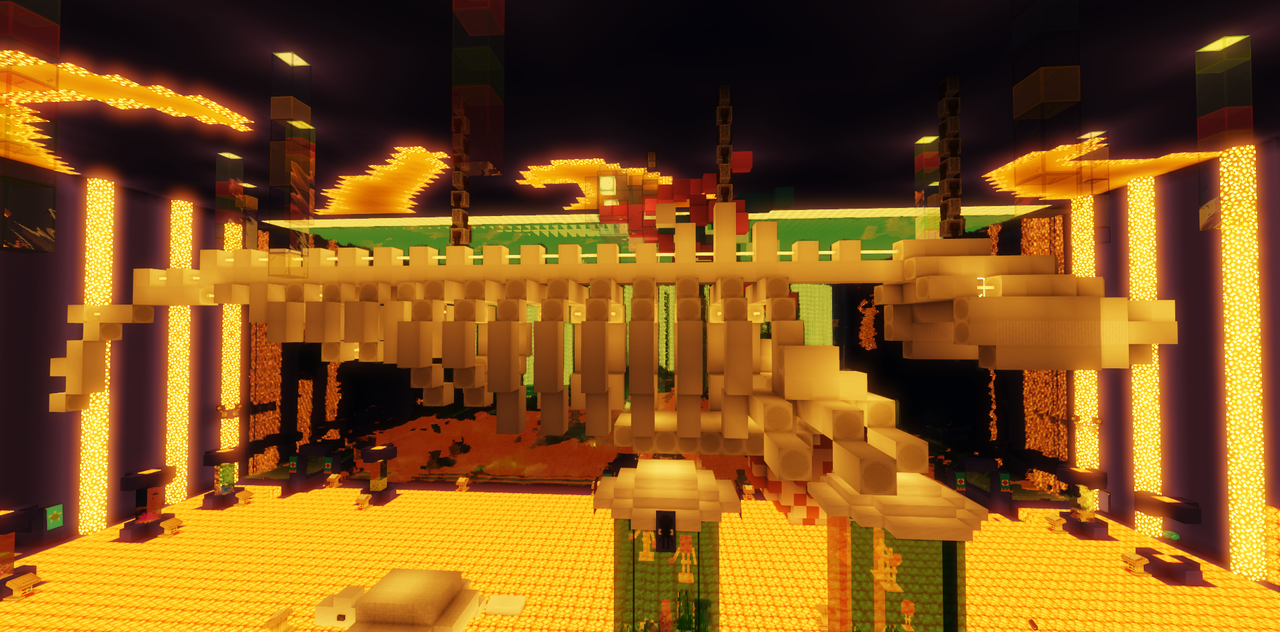 Whale Skeleton. Minecraft Map