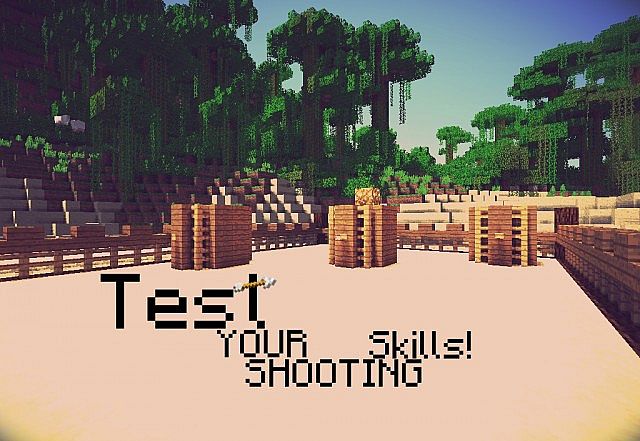 Shooting arena. Minecraft Map