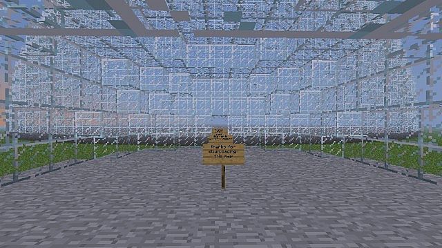 glass dome pvp Minecraft Map