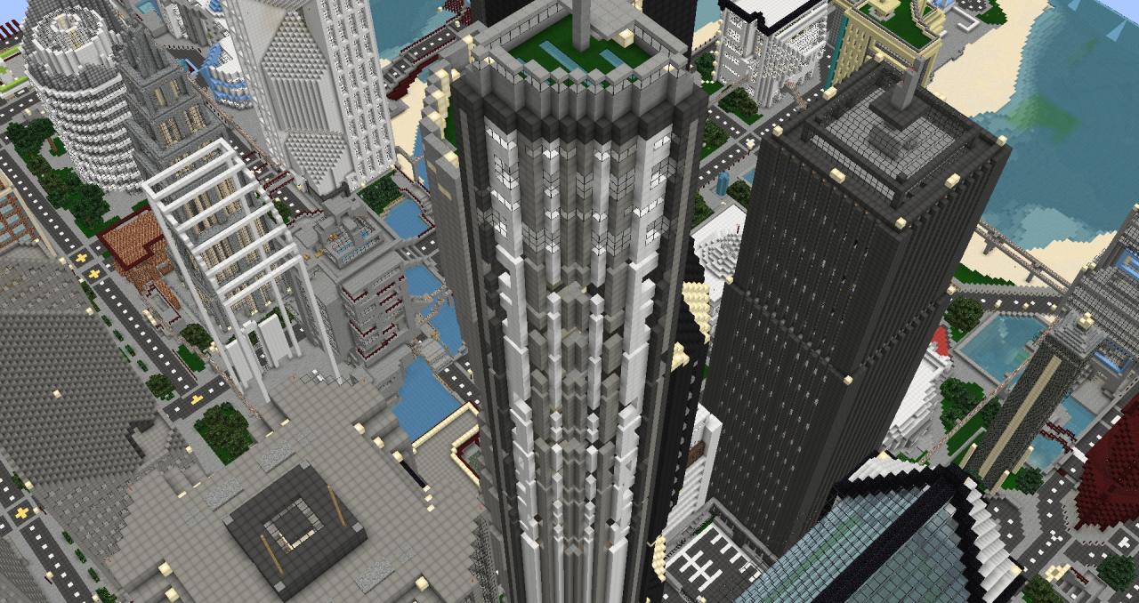 MammerJammer Modern Skyscraper Pack!!! Currently 10 Skyscrapers included Minecraft Map