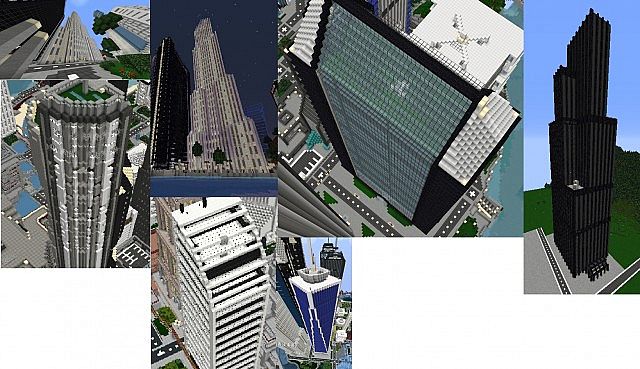 MammerJammer Modern Skyscraper Pack!!! Currently 10 Skyscrapers included Minecraft Map
