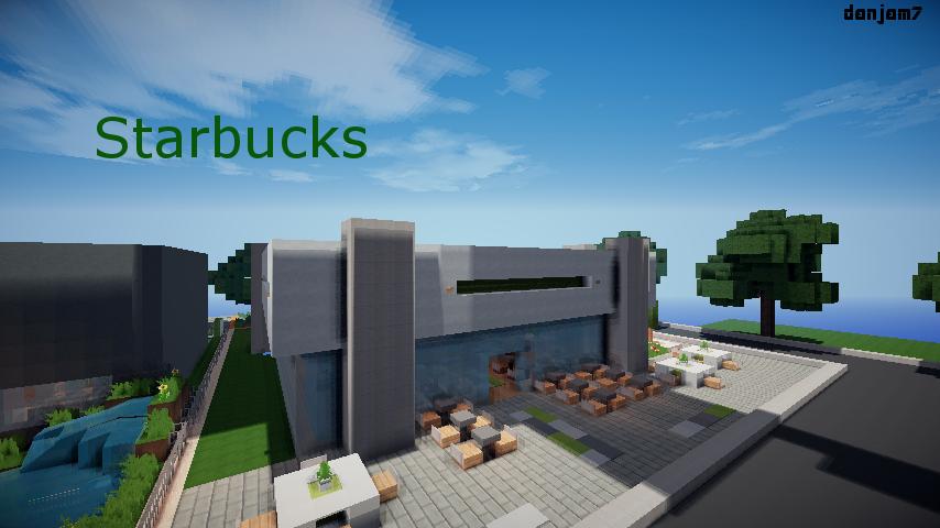 Starbucks |TAC| a modern cafe Minecraft Map