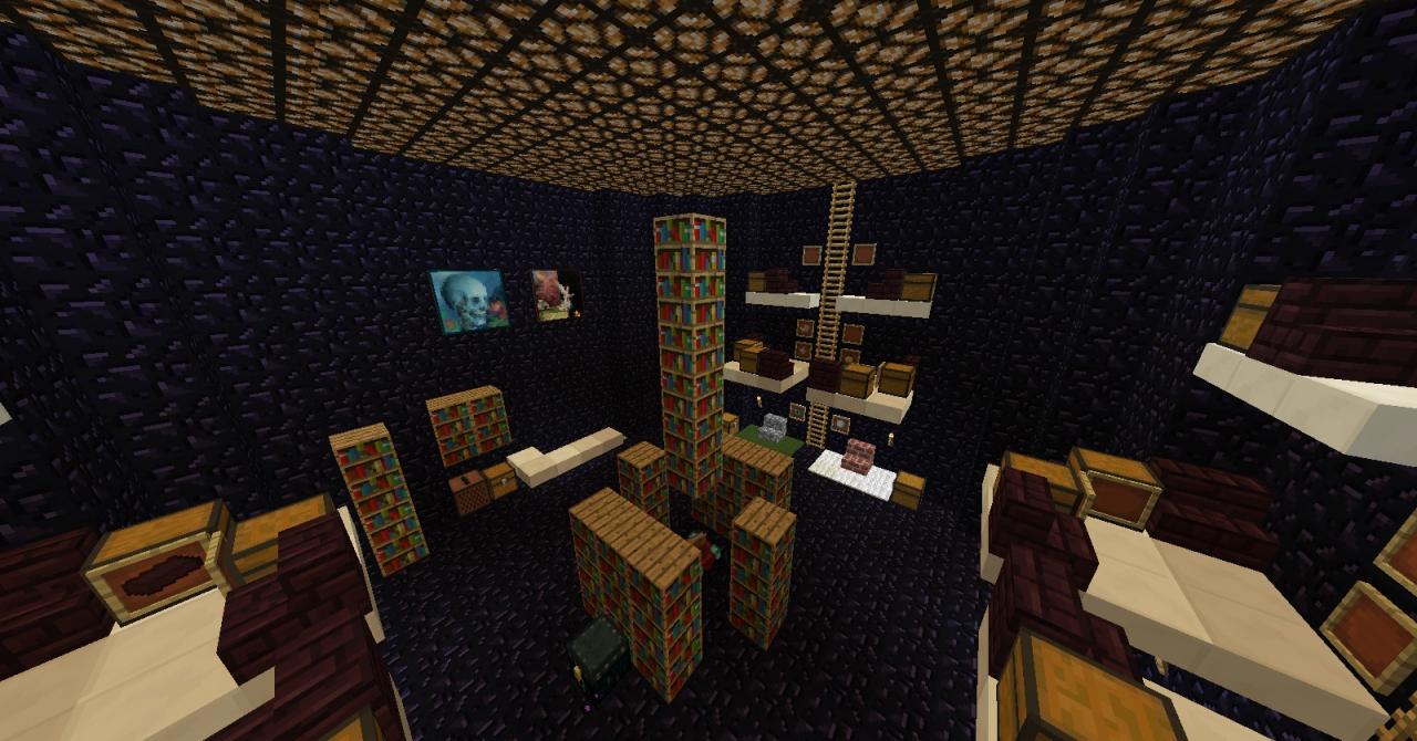 The Great Nether Library Minecraft Map