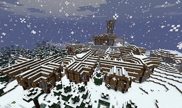 Winter Town Minecraft Map
